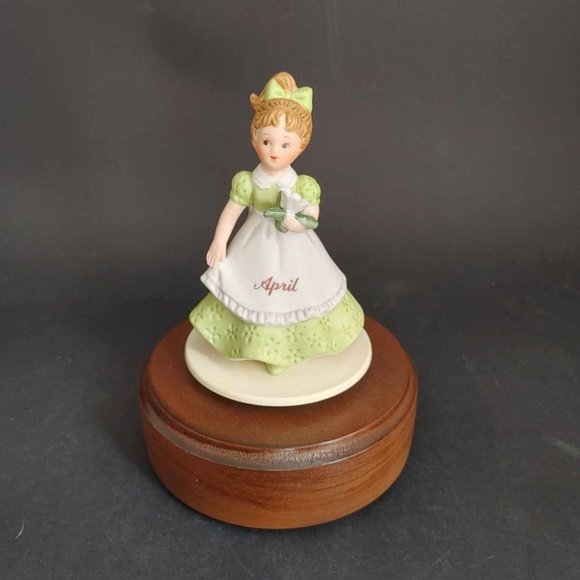 Lefton | Accents | Vintage Lefton April Birthday Figurine Movement ...